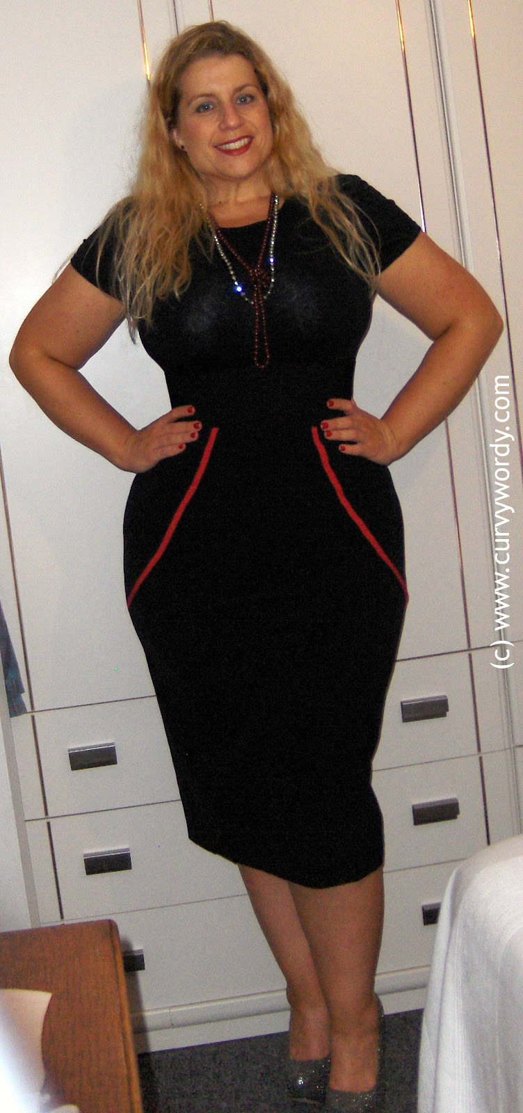 Anna Scholz for Simply Be Contrast Pencil Skirt 14 - Curvy Wordy