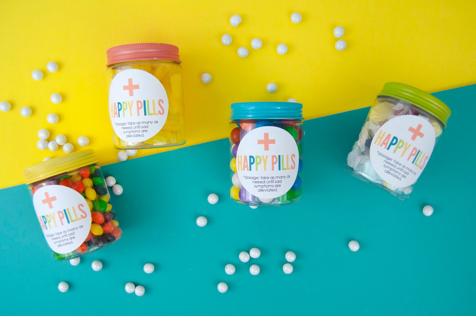 Happy Pills Candy Jars DIY | Jen Gallacher