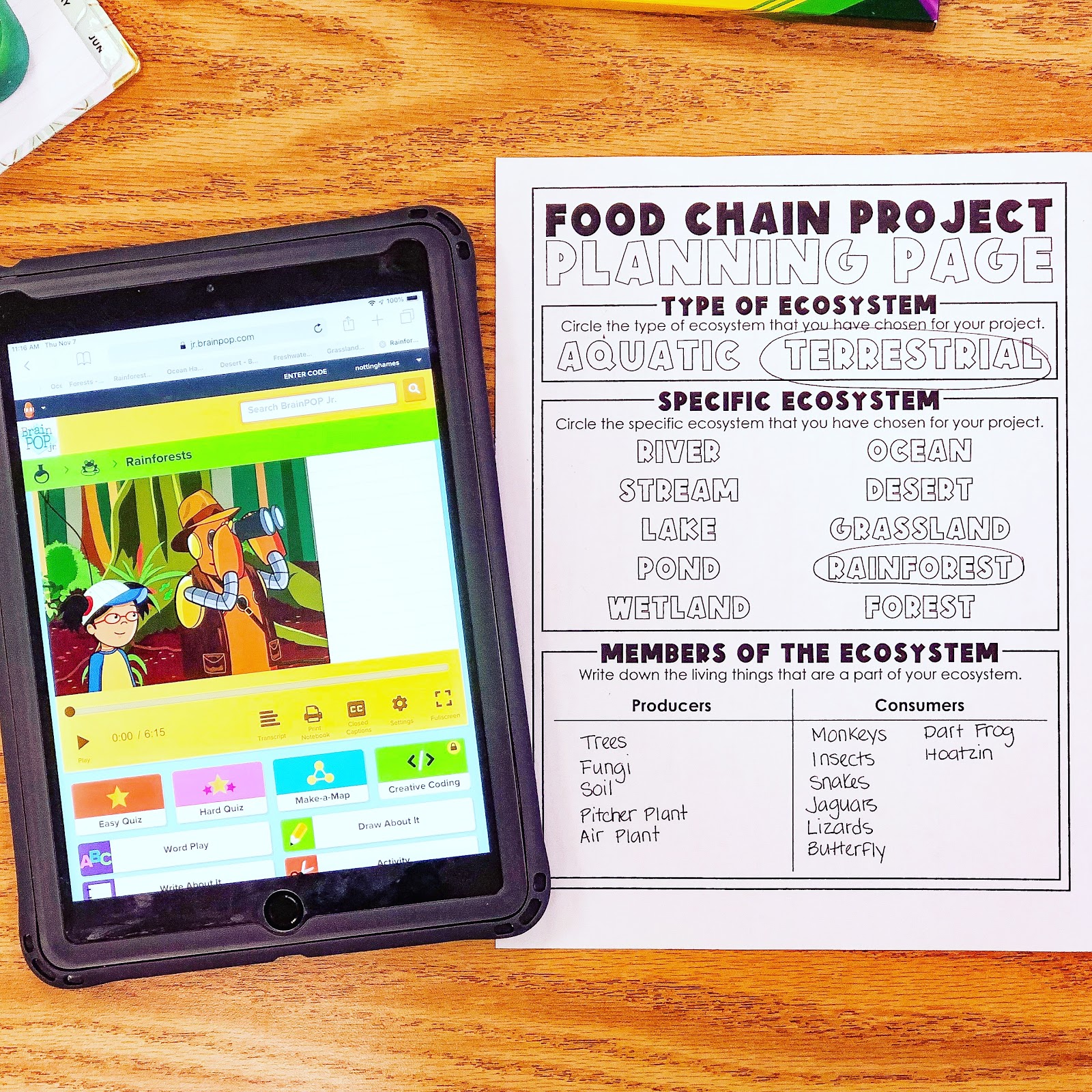 Ecosystems & Food Chains - Teaching to the Test-Taker