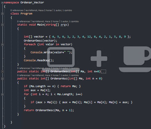 Ordenar Elementos de un Vector de forma ascendente y descendente en ...
