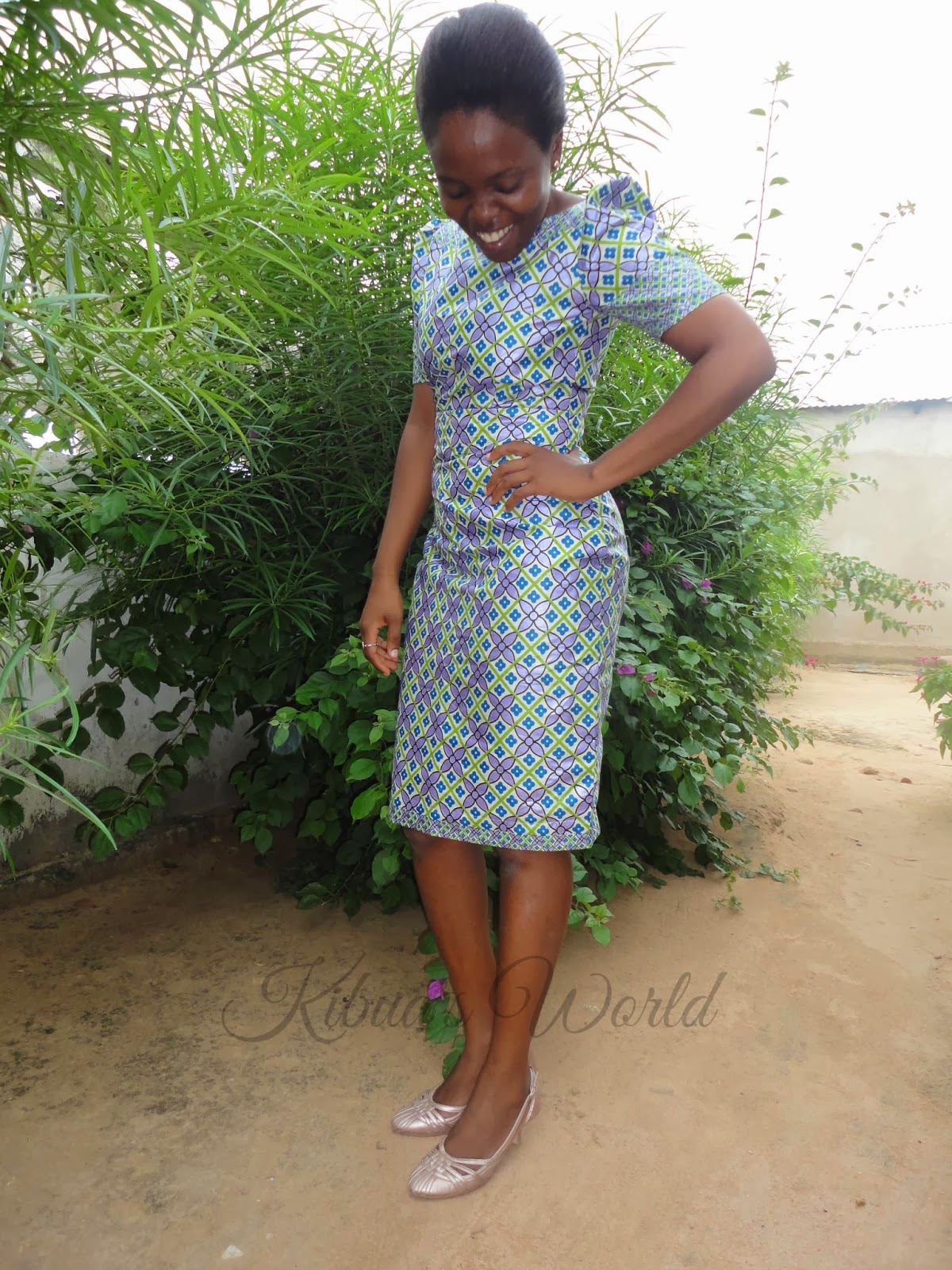 Kibua Designs: SHORT KITENGE DRESS