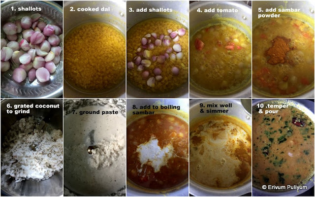 Erivum Puliyum: Kerala Ulli Sambar | Cheriya Ulli(Vengaya) Sambar ...