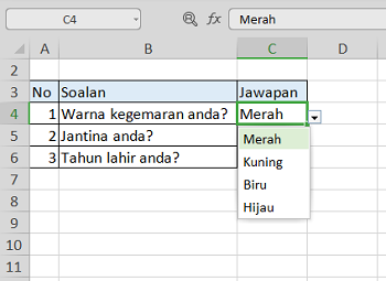 Mari Belajar Excel: Bagaimana membuat dropdown list dalam MS Excel