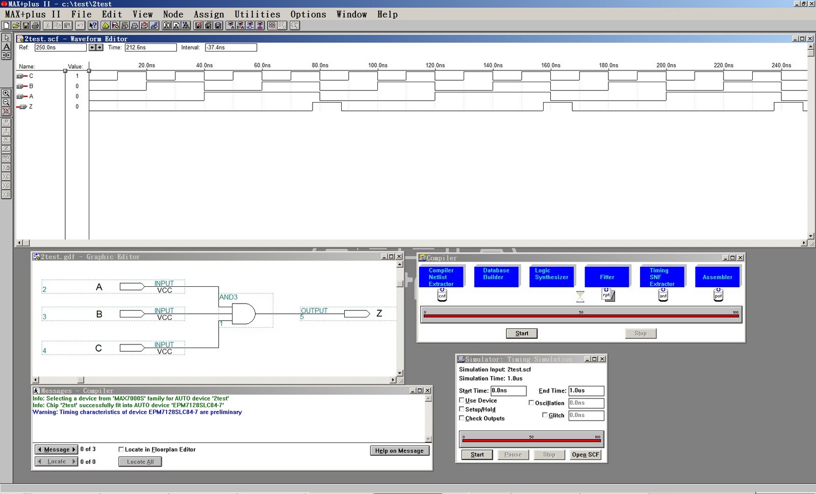 邏輯設計: MAX+plus II 實作(一)