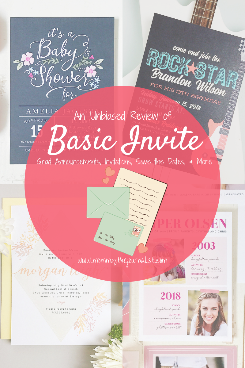Invitations, Announcements & More with Basic Invite - Mommy The Journalist