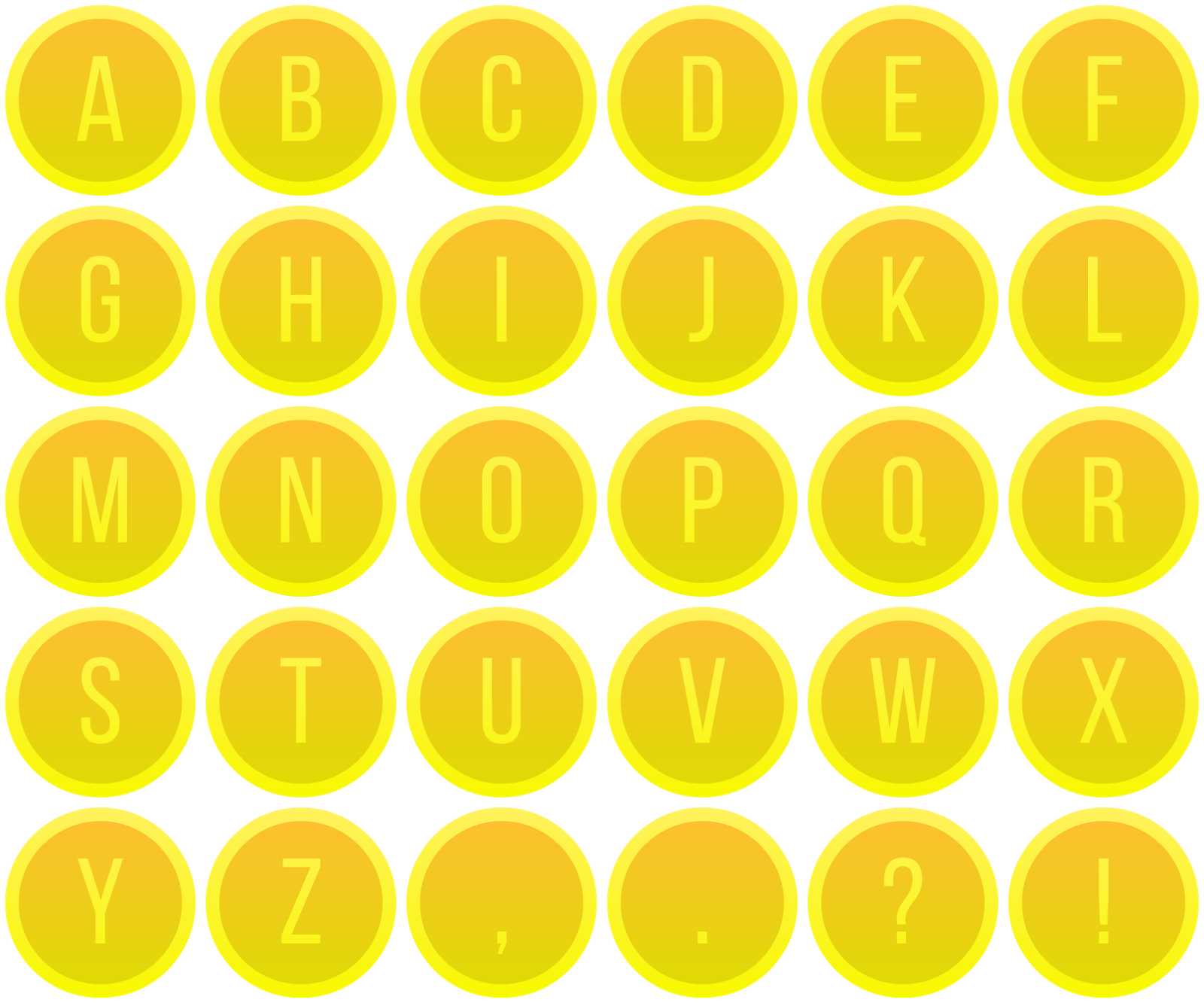 At the Back Studio: 2D Sprites: Letters for Unity3d