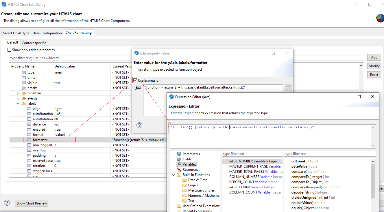 Tip Formatter Function Example For High Chart Advanced Properties Uncategorized Jaspersoft