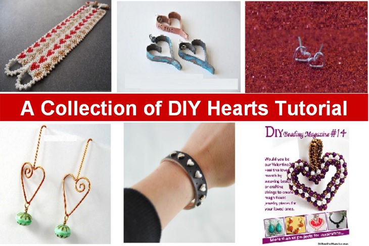 Online Jewelry Making Newsletter: A Collection of DIY Hearts Tutorial