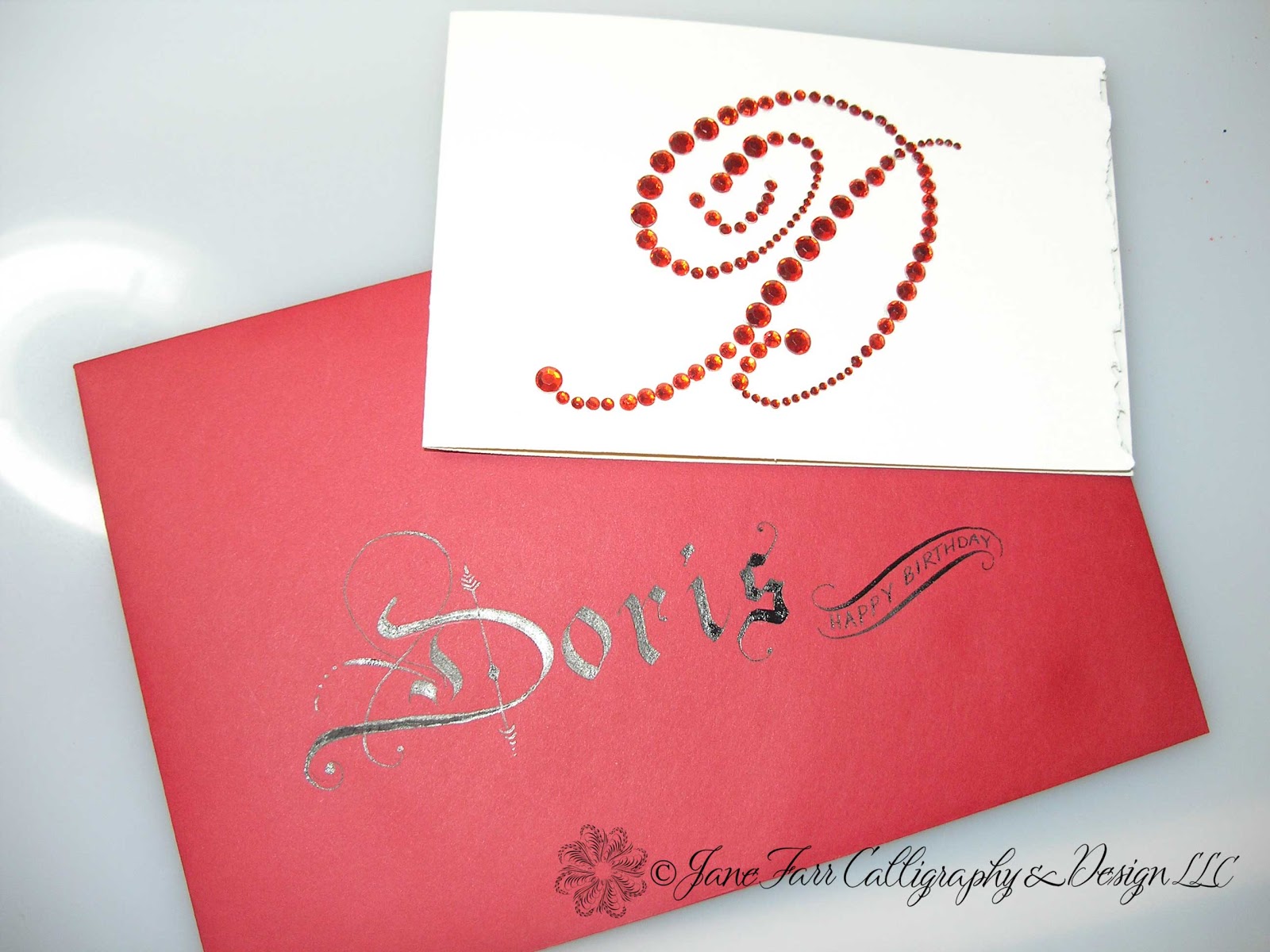 A Place To Flourish: Calligraphy Flourish Friday - Gemstone Script