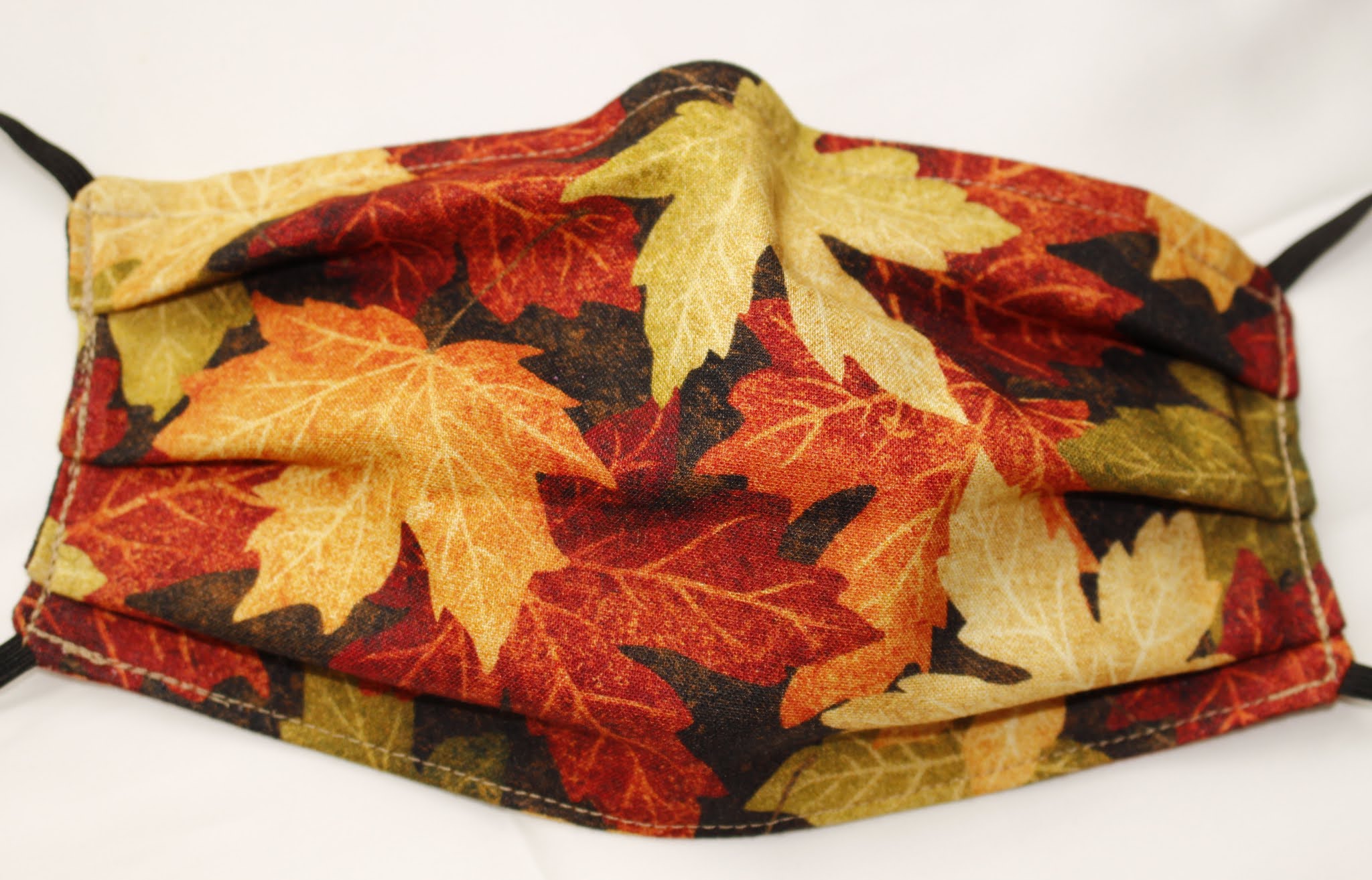 Selvage Blog: Autumn Maple Leaves Face Mask