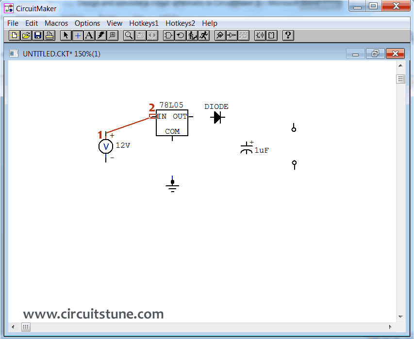 Circuit design tutorial in CircuitMaker 5 | CircuitsTune