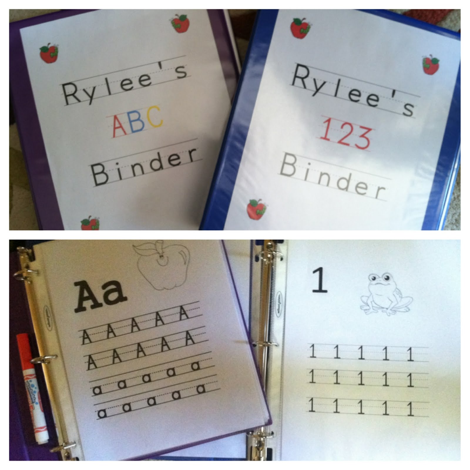 Expanding A Child's Mind: ABC and 123 Binders