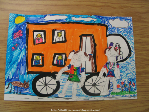 Paint The Wheels on Your Bus | Thrifty Scissors