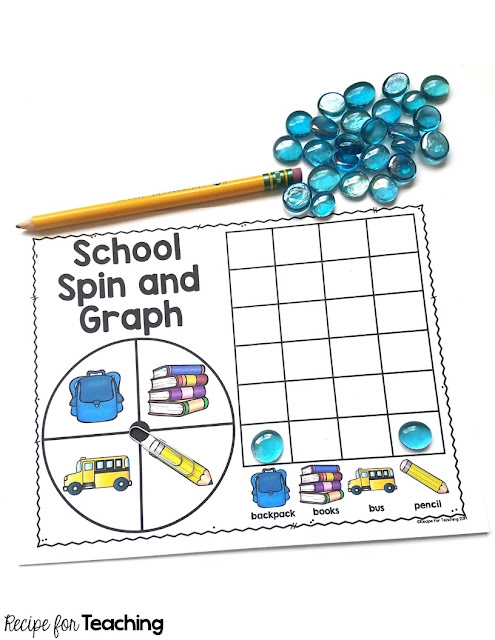 School Spin and Graph - Recipe for Teaching