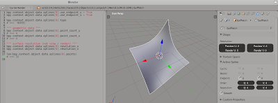 Blender Python: NURBS tools blender