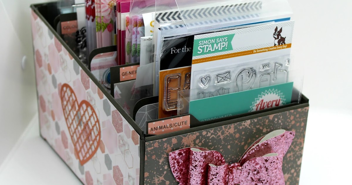 Positively papercraft: Stamp Storage Box With Matching Dividers-More ...