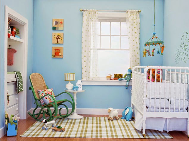Decorar cuartos de bebés color celeste - Ideas para decorar dormitorios