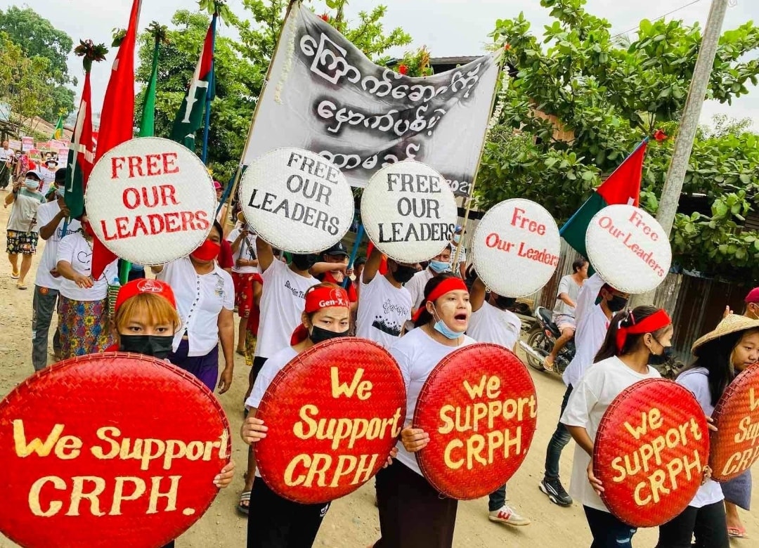မြန်မာပြည်မှာ စစ်တပ်အာဏာသိမ်းပြီး ၄လ ၁၃ ရက် မြောက်နေ့ မြင်ကွင်း