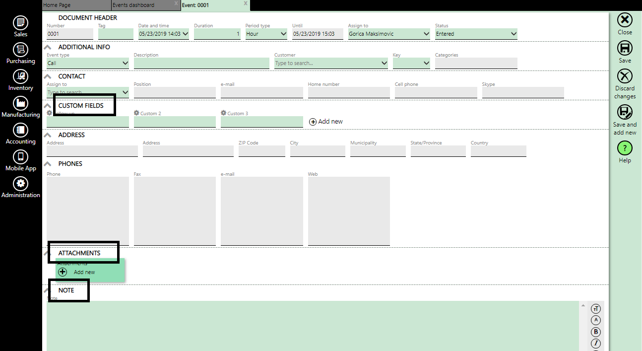 Custom fields-Notes-Attachments-On-Events - ERPAG Custom fields-Notes-Attachments-On-Events - ERPAG