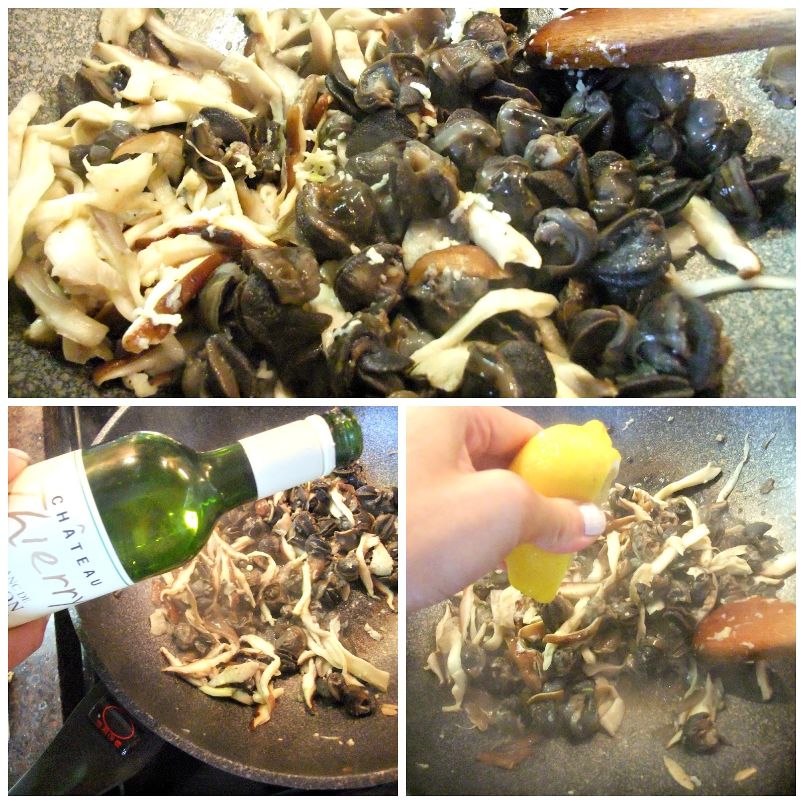 Susan's Savour-It!: Sautéed Escargots and Mushrooms in Butter, White ...