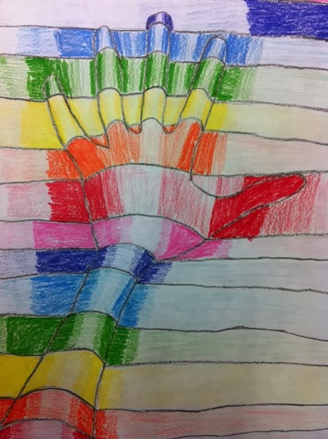 Center School Art: Value Hand Drawings by Grade 4