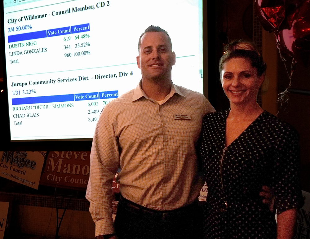 Wildomar Rap: • Congratulations To New City Councilmember Dustin Nigg