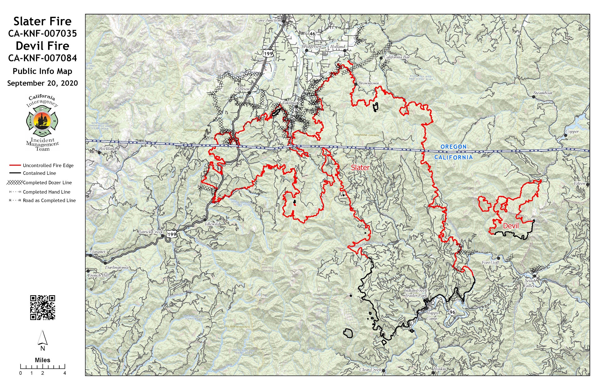 Southwest Oregon Wildfire Information Center: Slater and Devil Fires ...