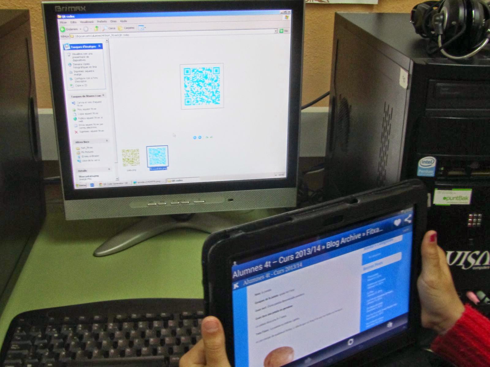 Aprender con Tablets: Códigos QR en el huerto
