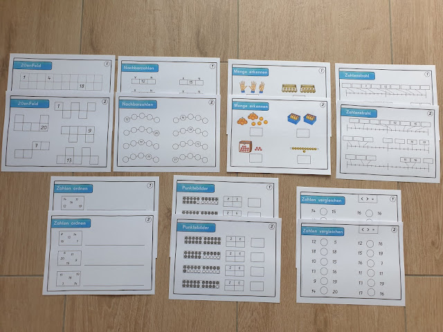 Grundschultante: Mathe-Kartei Zahlenraum bis 20