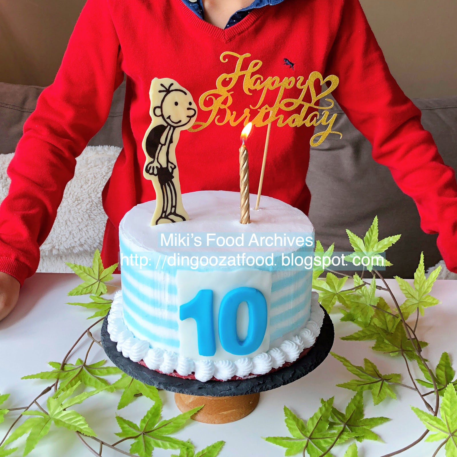 Miki's Food Archives : Diary Of A Wimpy Kid Birthday Cake “小屁孩日记”生日蛋糕