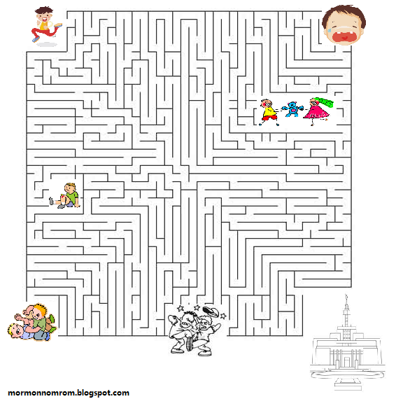 Mormon nomroM: FHE with young kids #19 -- The Temple Maze