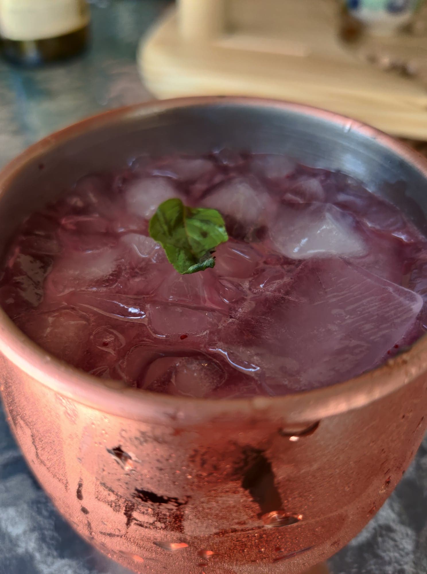 Blue Moscow Mule