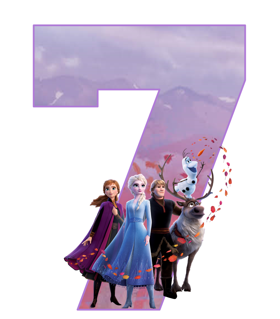 Kits imprimibles gratis : Números de Frozen 2