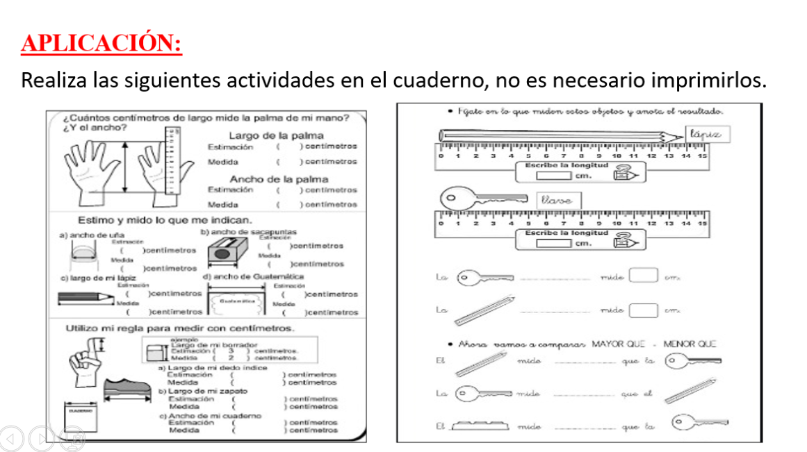 SEGUNDO GRADO EN AIP: HACEMOS MEDICIONES PARA ORGANIZAR LA GALERÍA