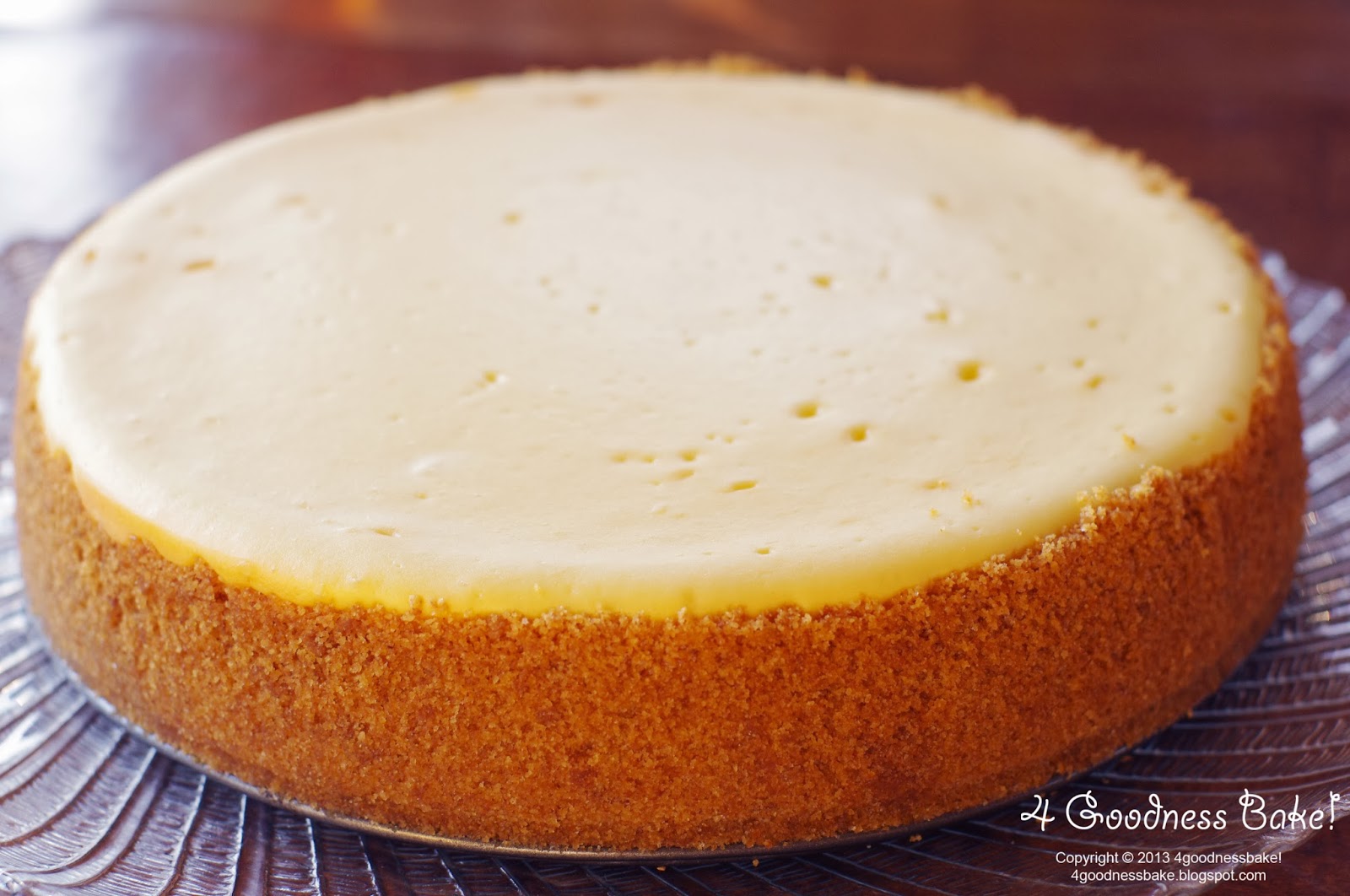 4 goodness bake!: New York Style Cheesecake- Wow!
