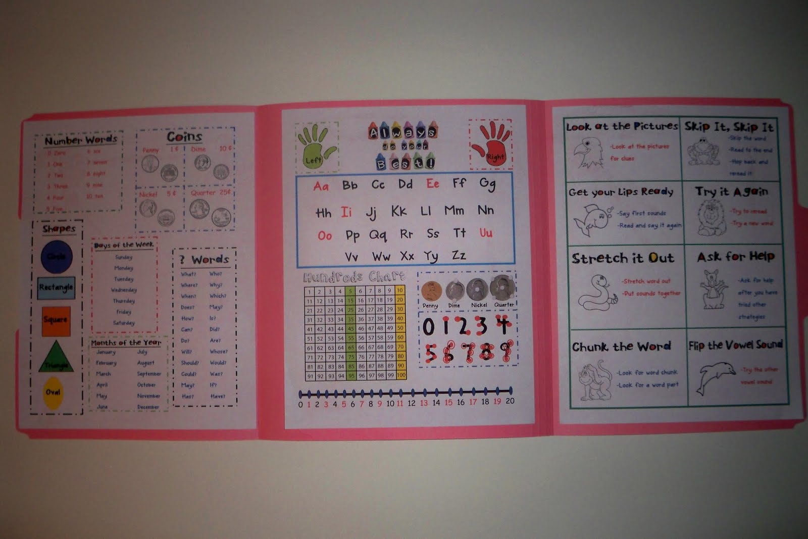 Concentration/Privacy Folders | First Grade Shenanigans