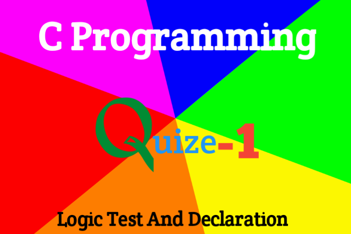 C Programming Quize Test 1 What Is Output Of Following Program Oklesson