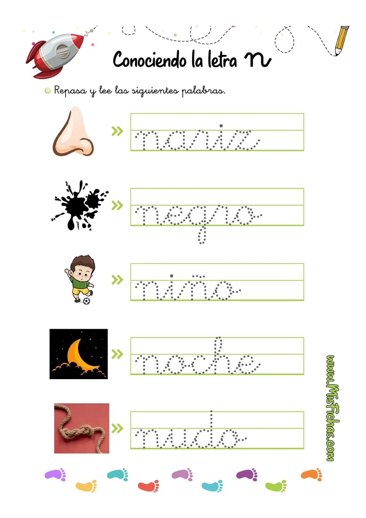 Fichas para Sílabas Na Ne Ni No Nu | Materiales Educativos para Maestras