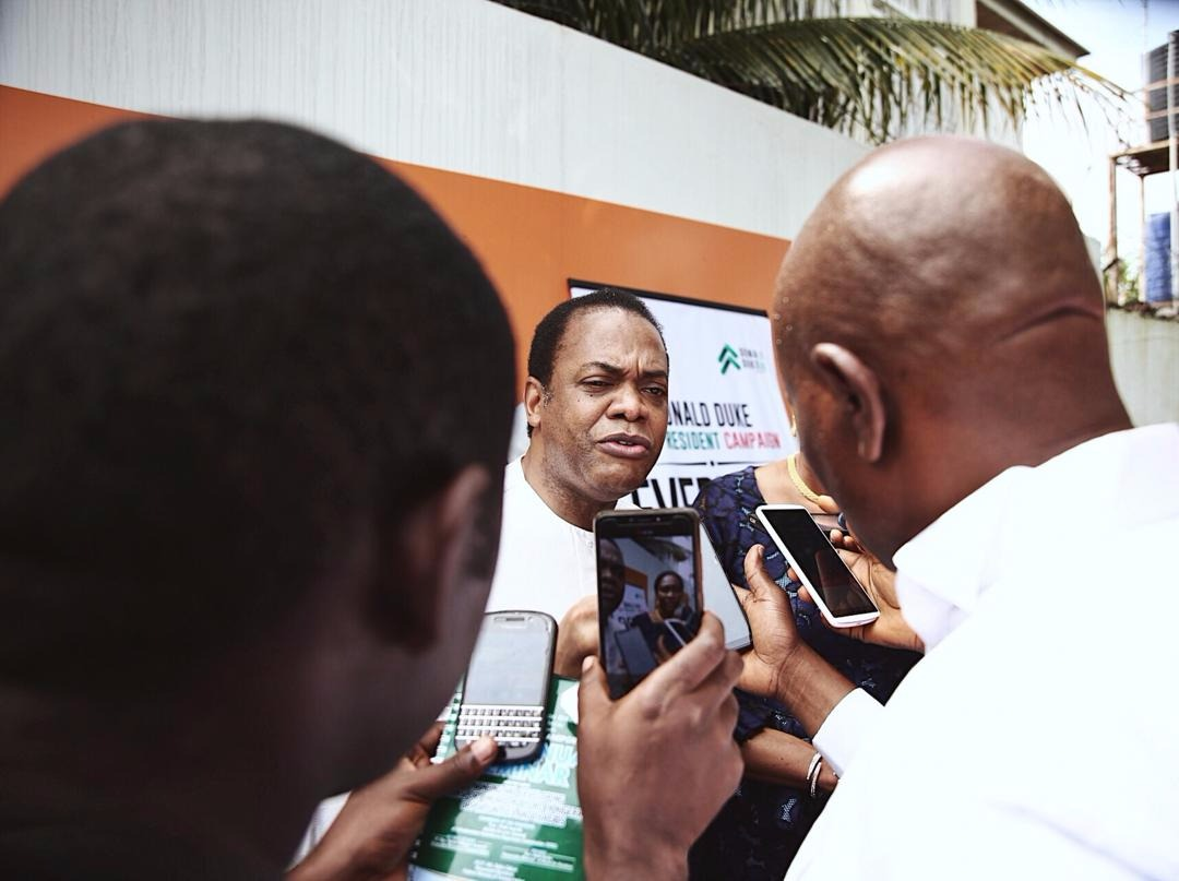 Presidential Candidate, Donald Duke Addresses Stakeholders at SDP Press ...