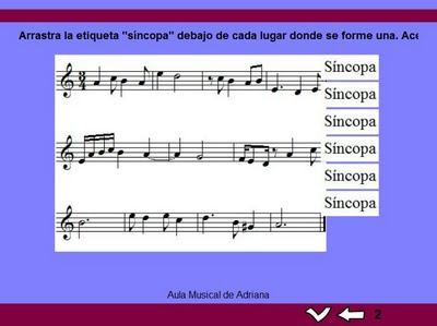 El aula musical de Adriana: Recursos propios: ejercicios