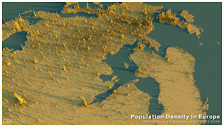 Stats, Maps n Pix: Population density in Europe