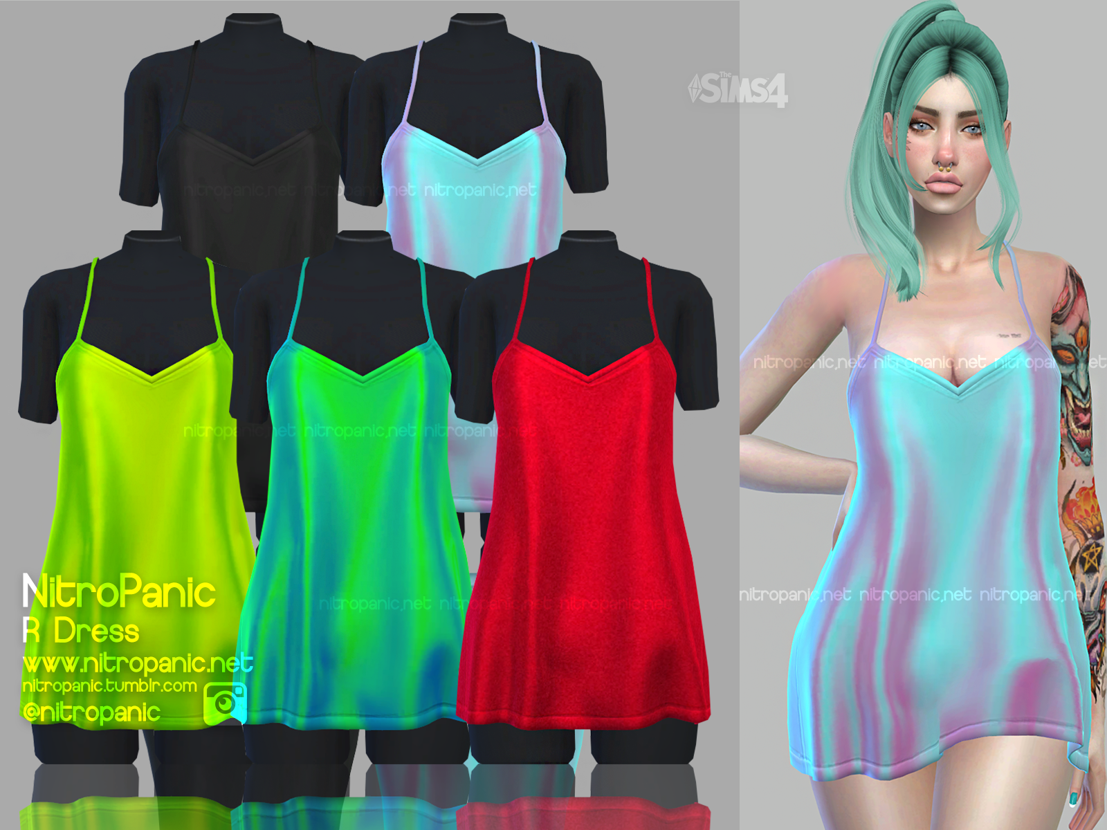 R Dress for The Sims 4