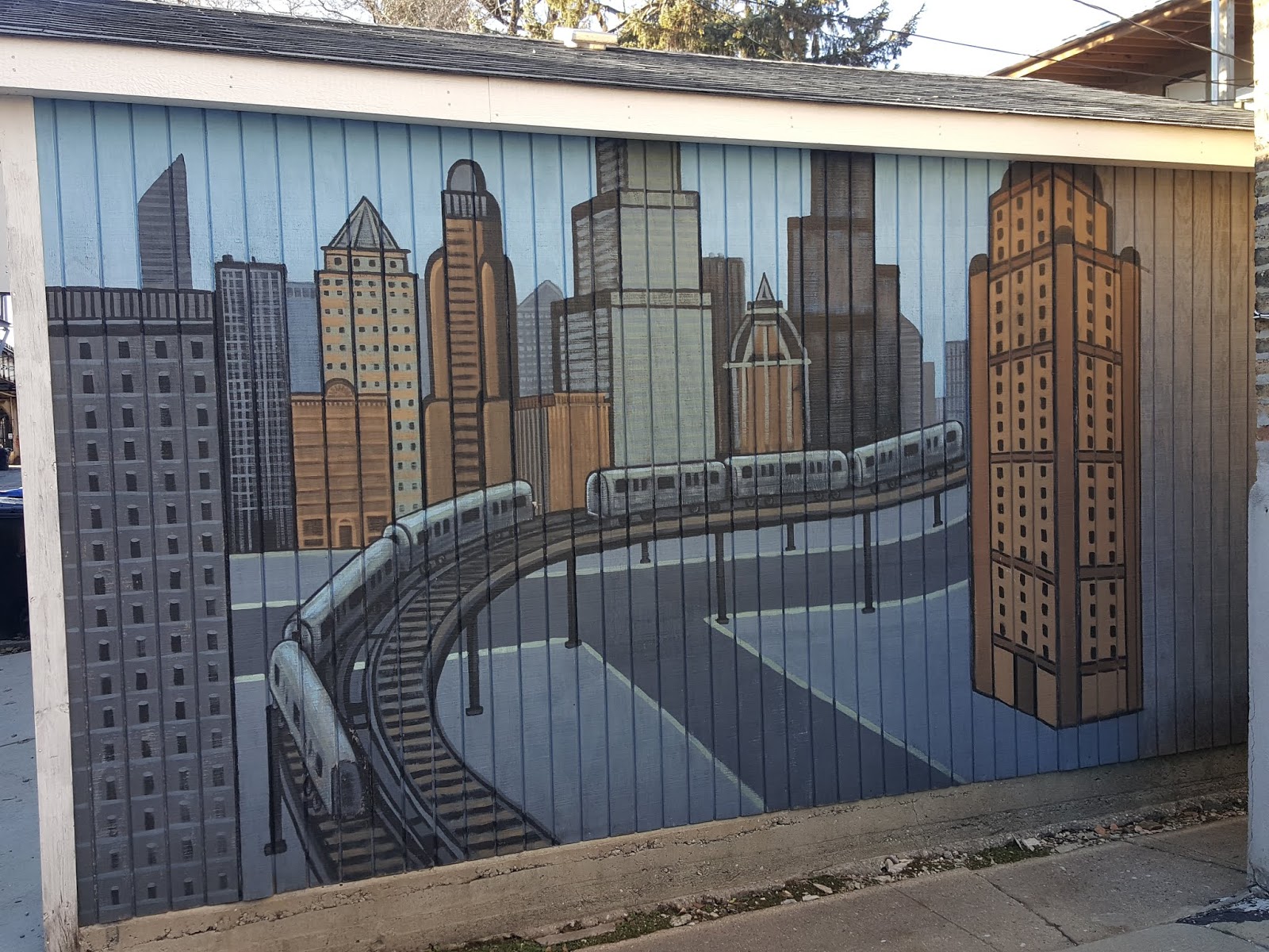 The Chicago Real Estate Local: Lincoln Square "L" train mural... next ...
