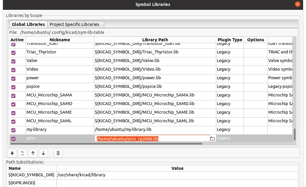 serverあれこれ: KiCADにRaspberry Pi Picoのシンボルを追加する
