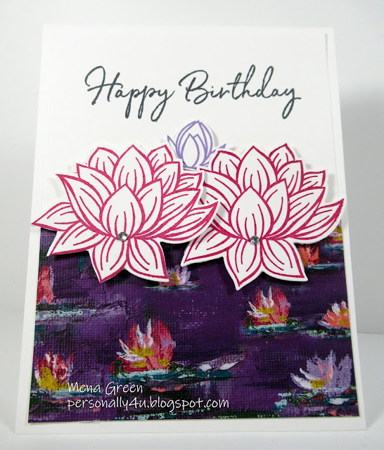 Personally Yours: Lovely Lily Pad Happy Birthday Card