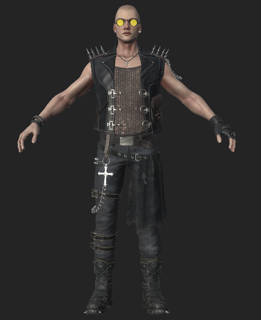 Ana's Game Art Blog: FMP Biker - Textures 1