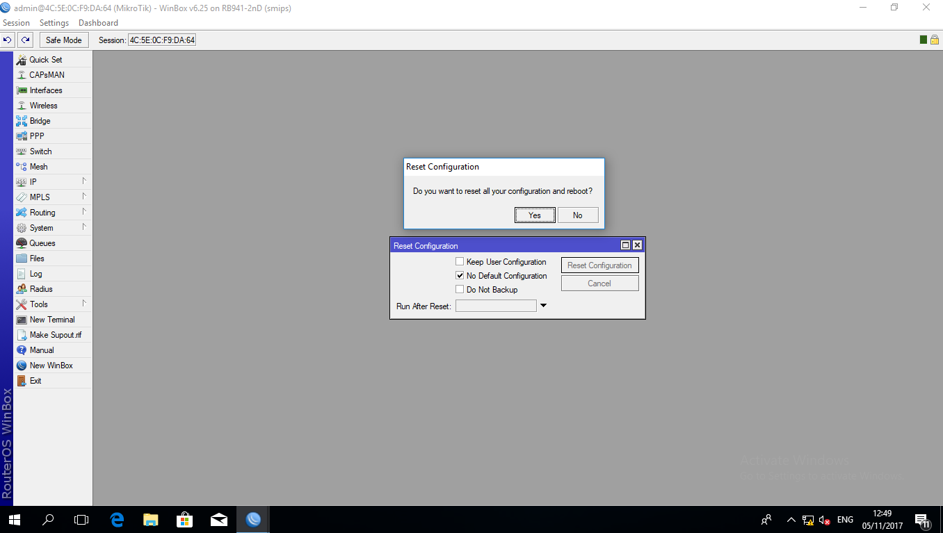 KONFIGURASI MIKROTIK MENGGUNAKAN WINBOX DENGAN TERMINAL ~ ILMU TKJ