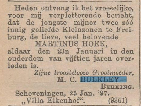 bulkleyblog: MARTIN HOEK