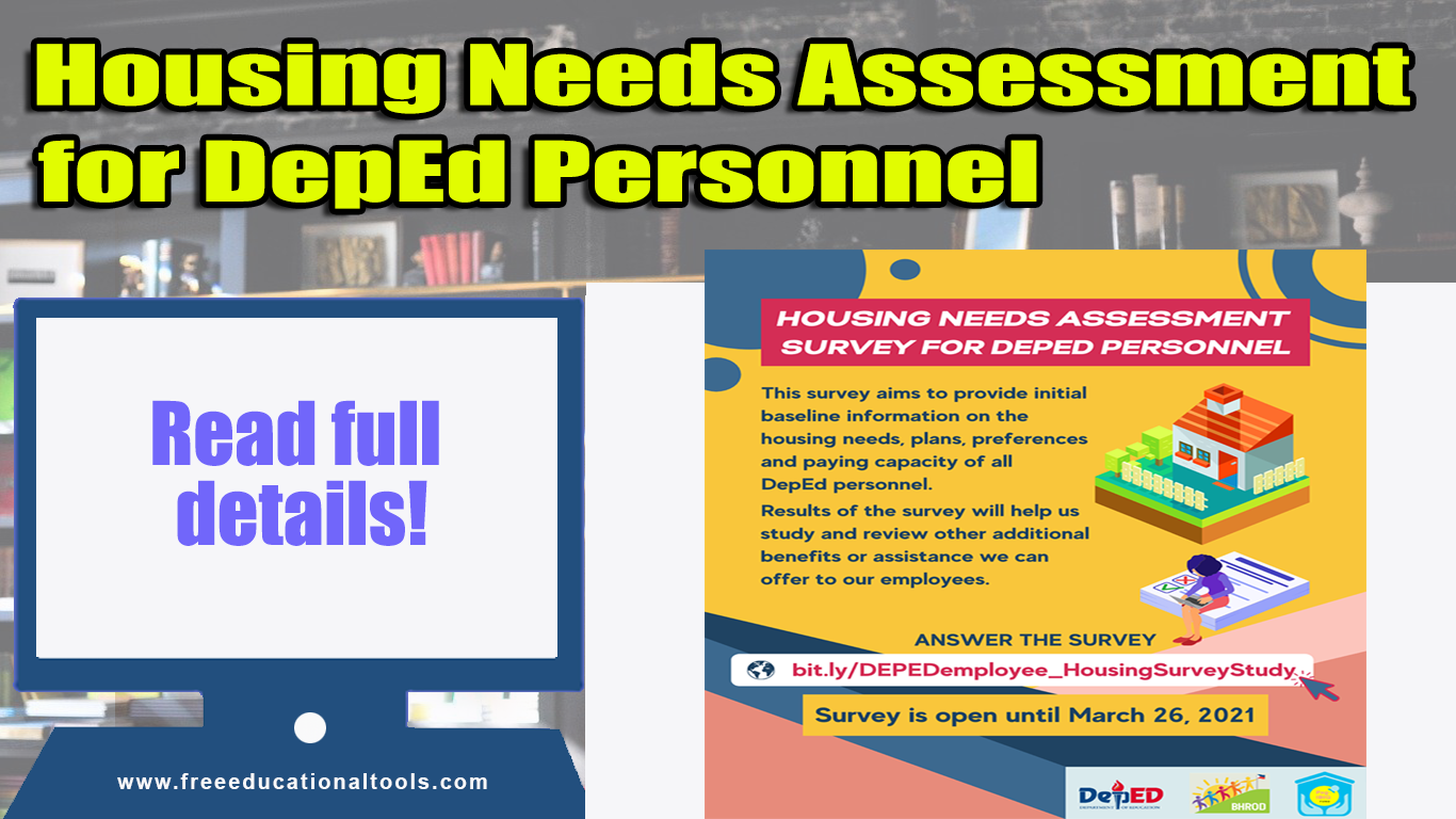 Housing Needs Assessment for DepEd Personnel by DepED-BHROD and PagIBIG