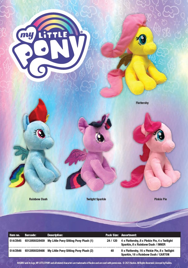 New Plush Announced by Hunter Leisure With G4 and G5 Ponies | MLP Merch